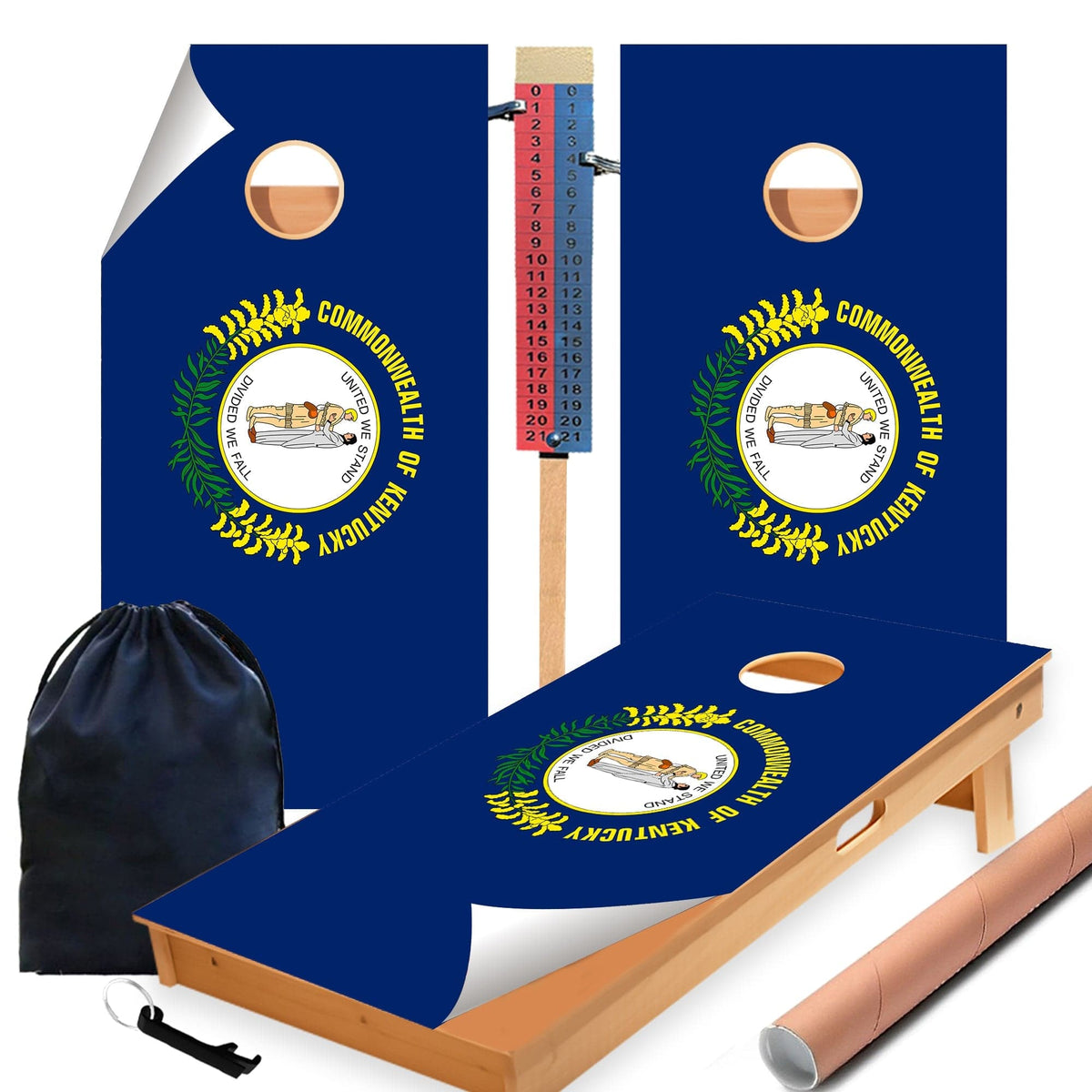 Kentucky Classic State Flag Cornhole Boards Wraps (Set of 2 ...