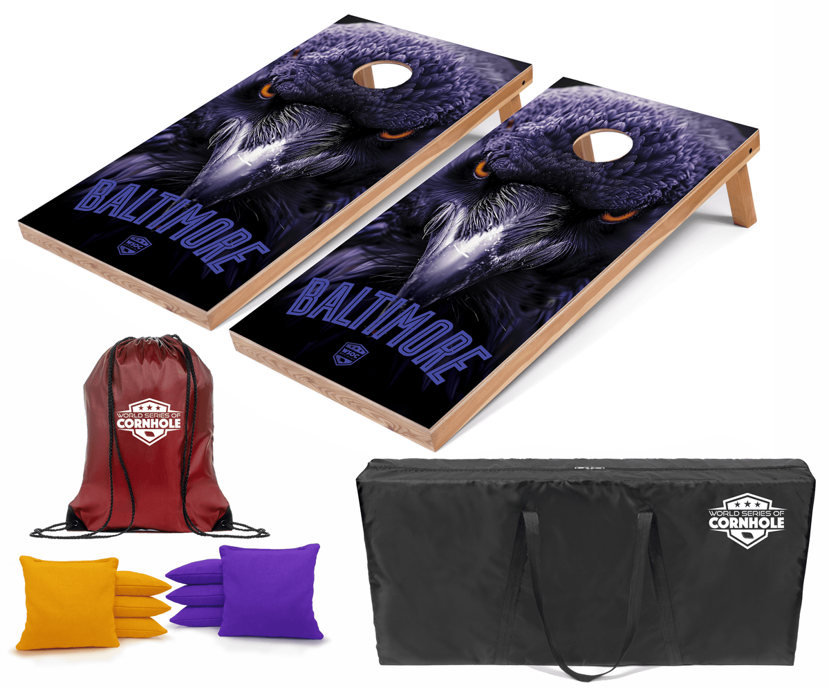 World Series of Cornhole Recreational Cornhole Set - Baltimore Ravens ...