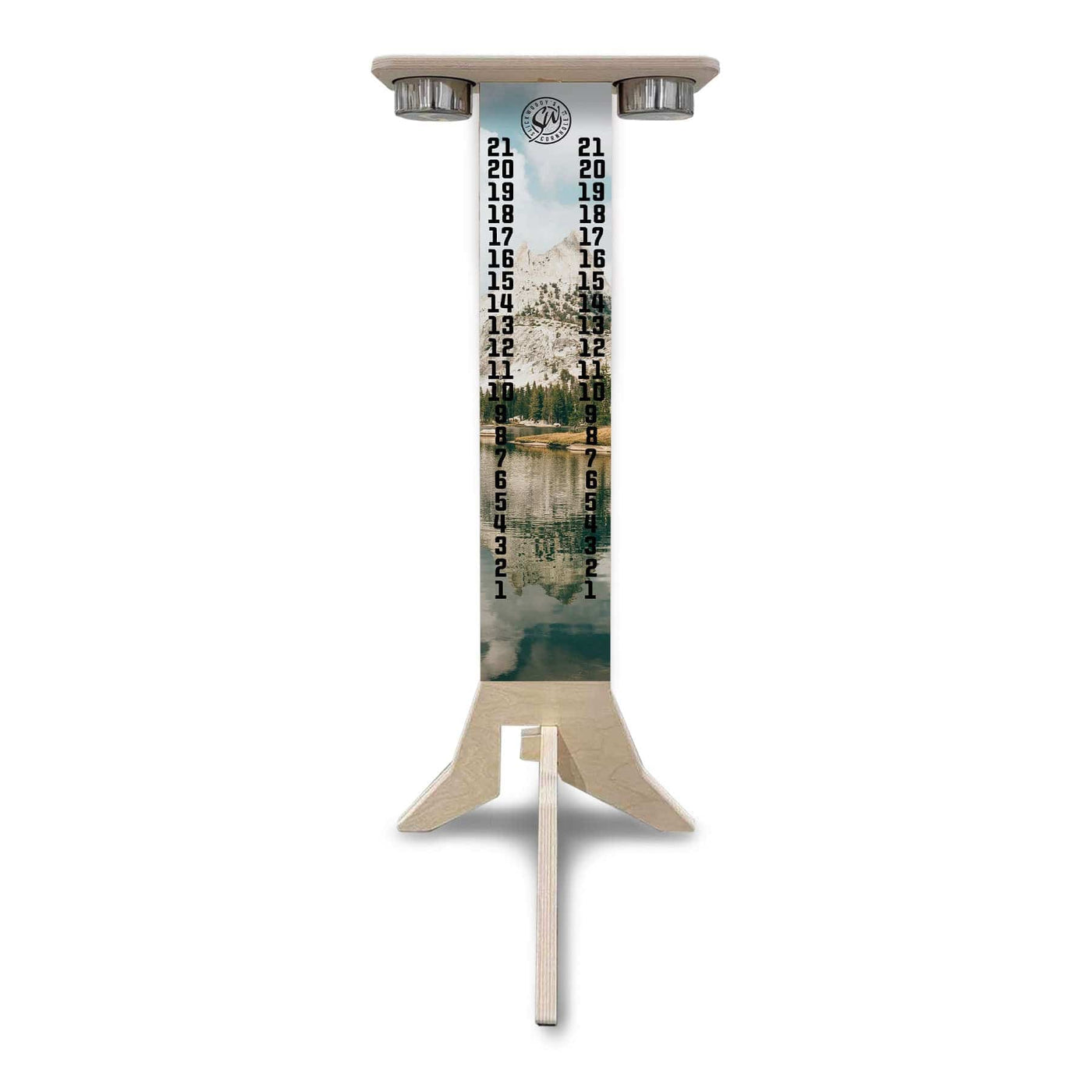 Slick Woody's Mountain Lake Cornhole Score Tower — CornholeBags.com